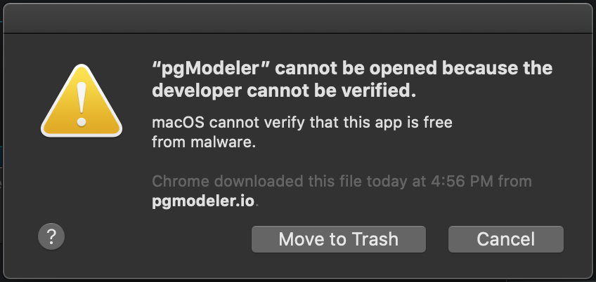 PgModeler is not opening on macOS Catalina · Issue #1502 · pgmodeler/pgmodeler · GitHub