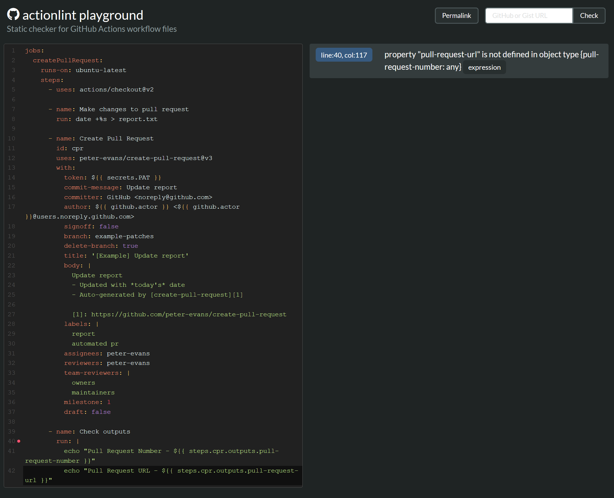 undifined outputs? · Issue #914 · peter-evans/create-pull-request · GitHub