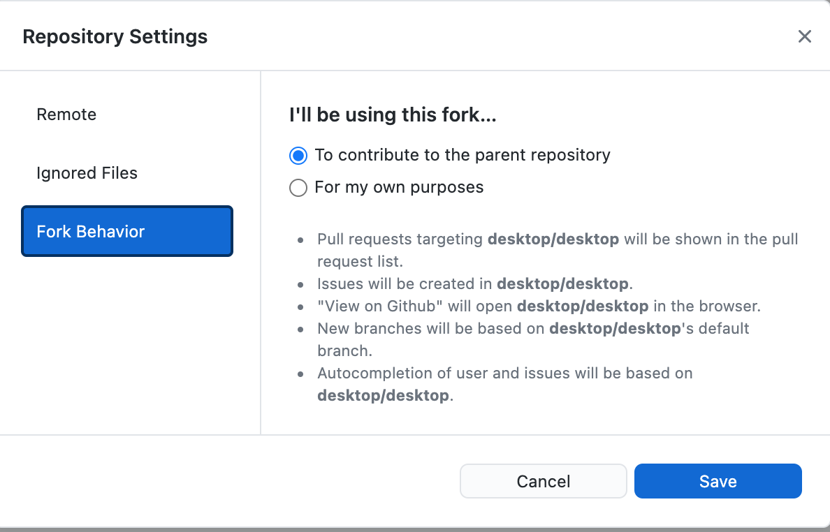 Clicking "View on GitHub" on a forked repository opens the original repo instead of the fork ...