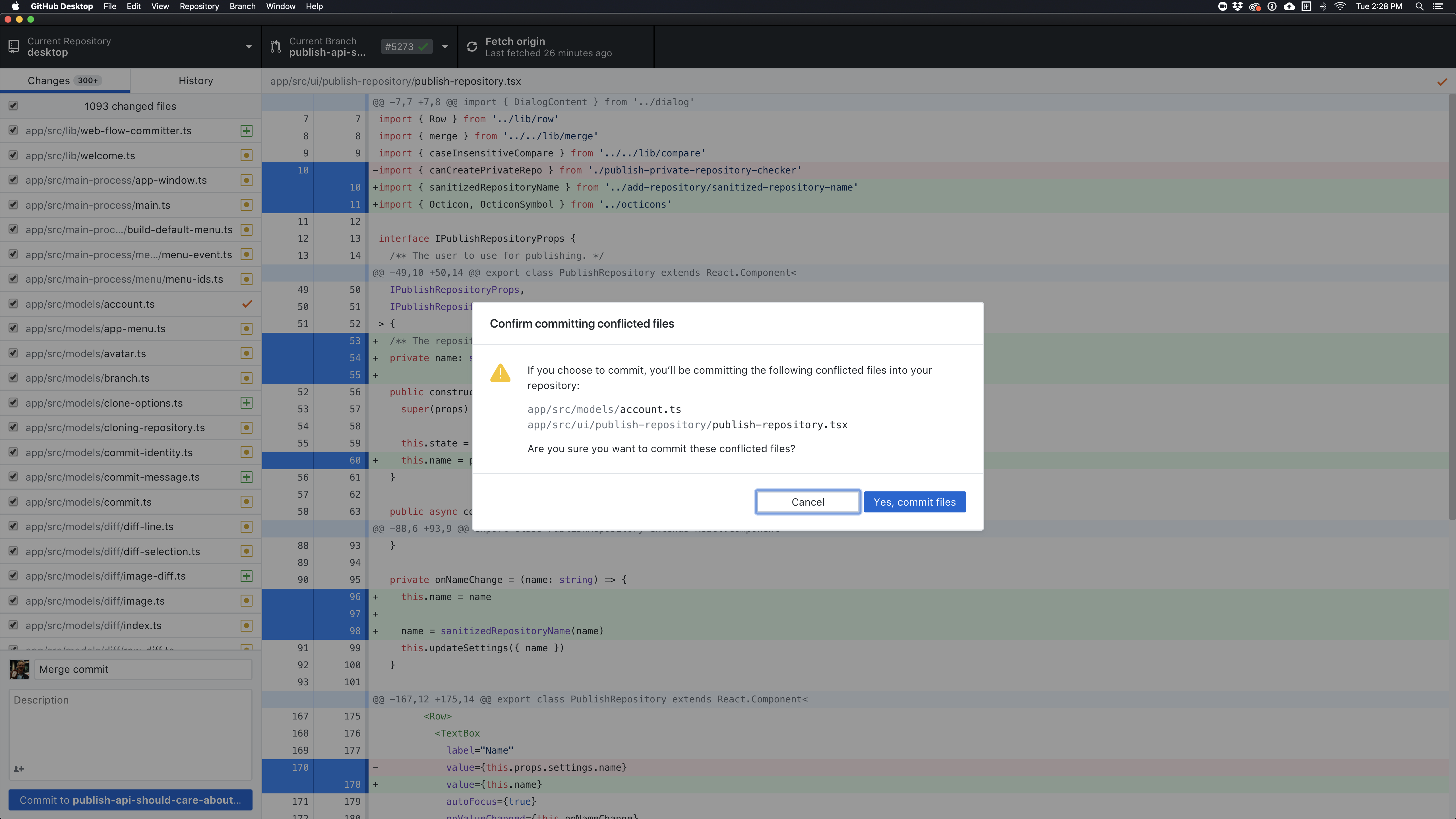 Improperly warning about conflict markers existing when conflicts were resolved · Issue #6451 ...