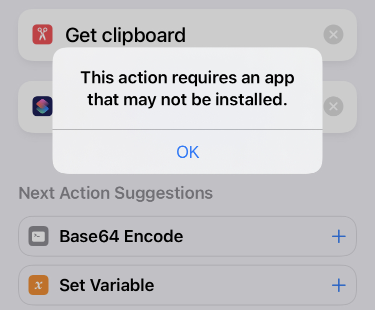 Unknown Action Presented for Pythonista Edit Script / Run Script Actions In Shortcuts on iOS 15 ...
