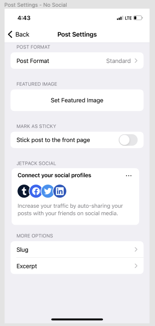 [JP Social/Post Settings] New connections · Issue #18840 · wordpress-mobile/WordPress-Android ...