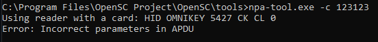 npa-tool.exe fails to perform pace authentication with can value · Issue #2354 · OpenSC/OpenSC ...