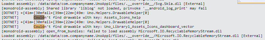 Load assets error in Android · Issue #12667 · unoplatform/uno · GitHub