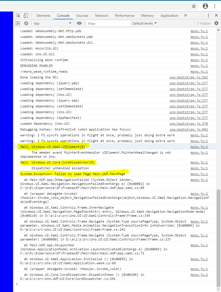 Uno Platform Fails In Xamarinforms Solution · Issue 2326
