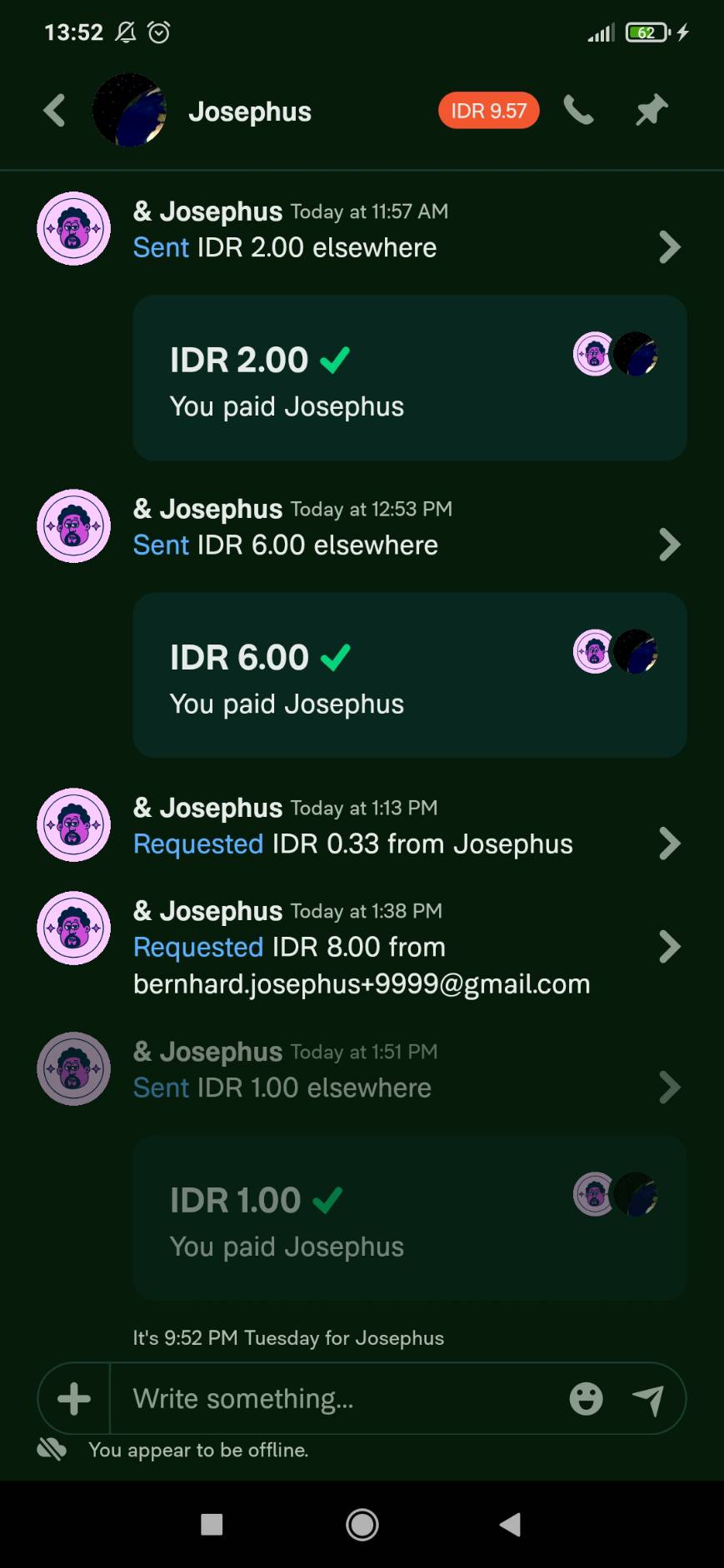 Hold For Payment 2023 03 31 1000 User Icons Overlapping In The Sent Money Preview In The