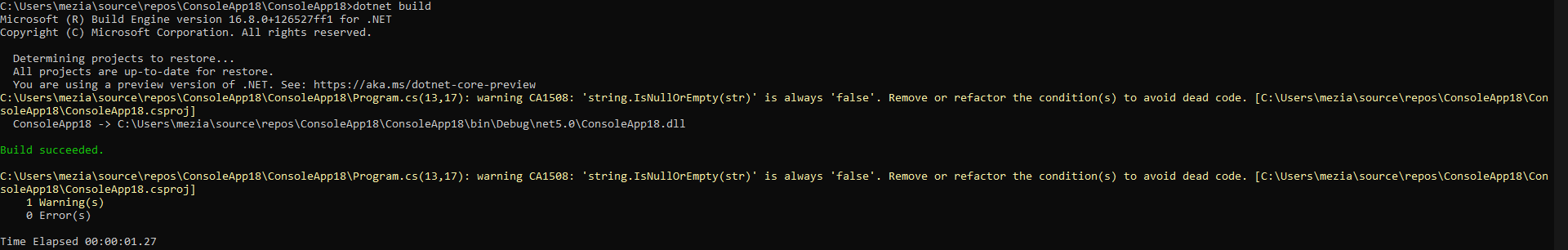 CA1508 False positive on string.IsNullOrEmpty · Issue #4549 · dotnet/roslyn-analyzers · GitHub