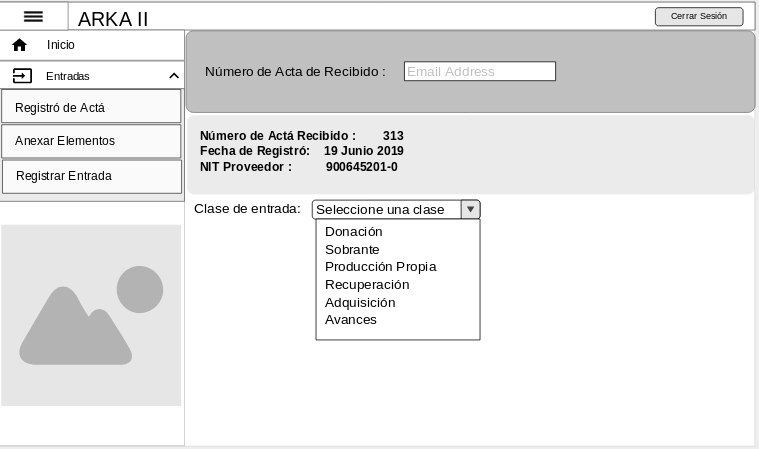 Mockup: Vista General Registrar Entrada · Issue #17 · udistrital/arka_cliente · GitHub