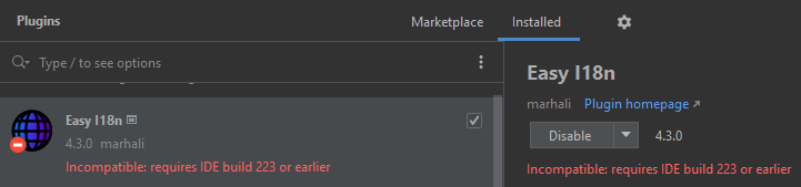 Version 4.3.0 seems to be incompatible with WebStorm 2022.3 · Issue #209 · marhali/easy-i18n ...
