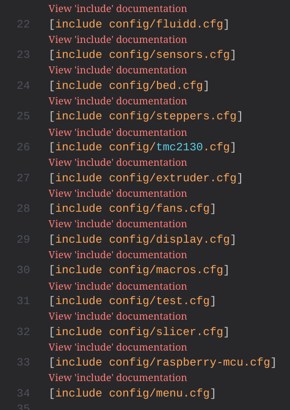 Toggle off "View xyz Documentation" in editor · Issue #713 · fluidd-core/fluidd · GitHub