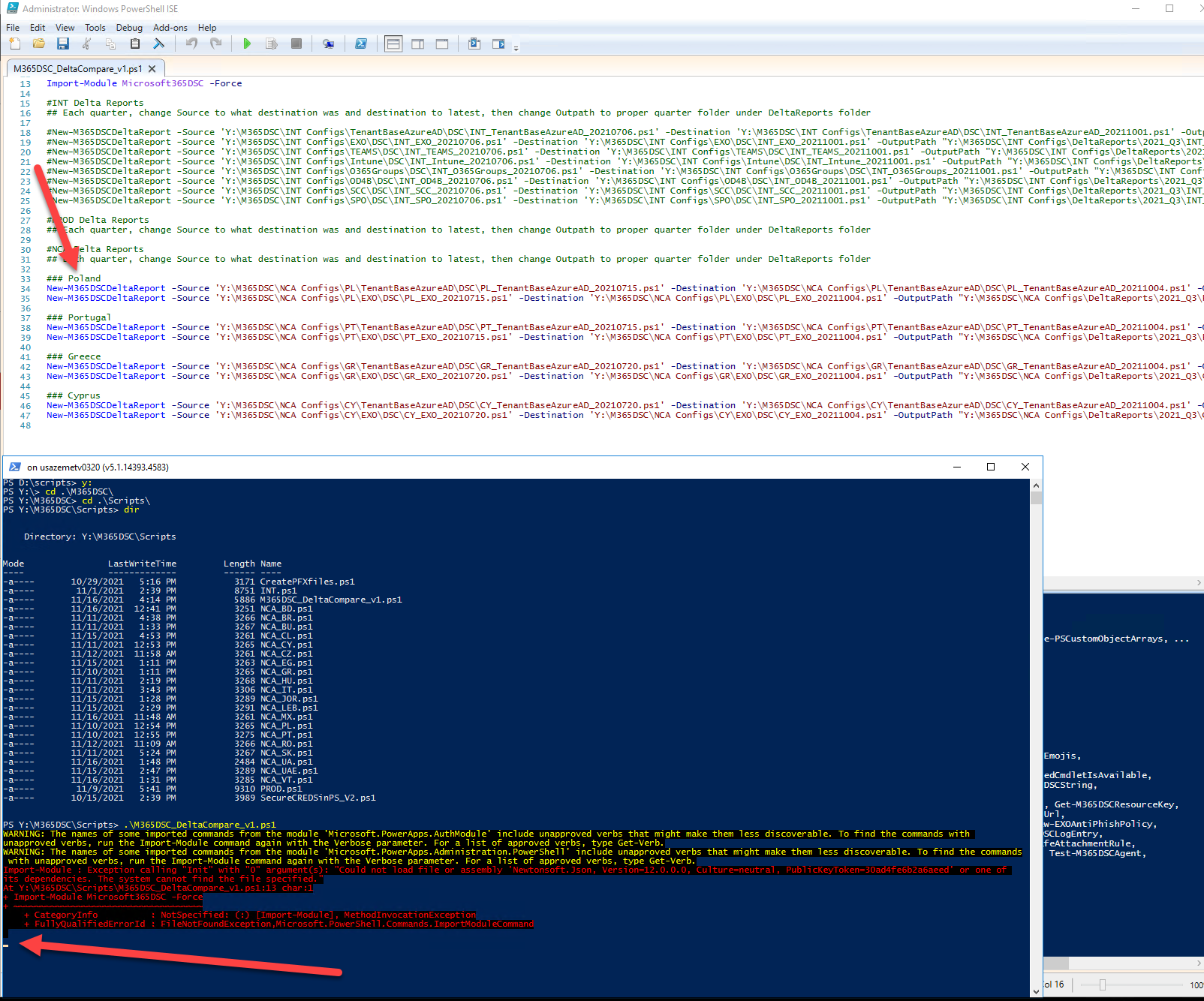 New-M365DSCDeltaReport Not Responding and Failing · Issue #1558 · microsoft/Microsoft365DSC · GitHub