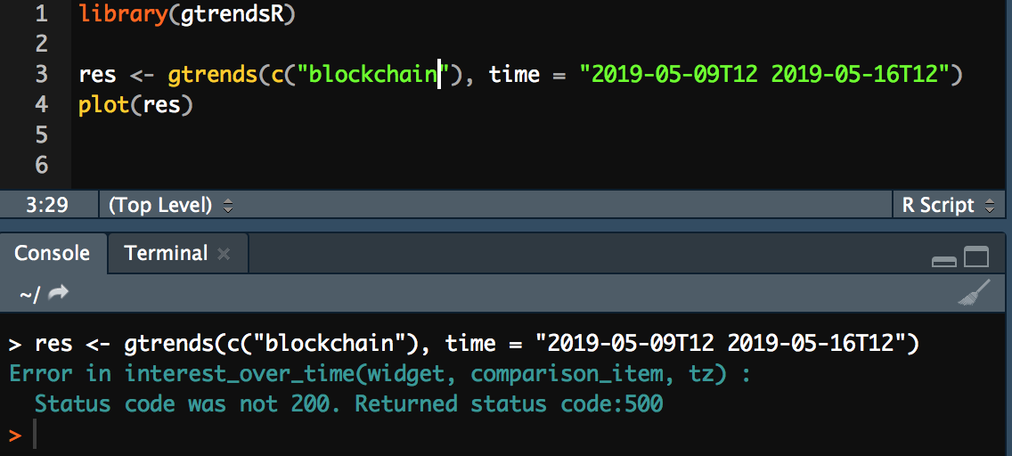 The request failed: Google returned a response with code 500. · Issue #309 · GeneralMills ...