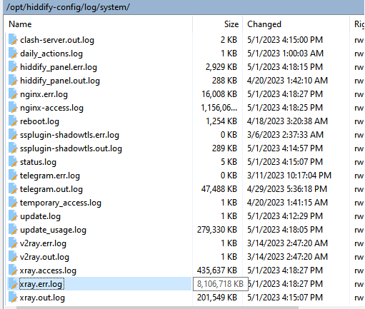 مشکل جدی در لاگ سرور · Issue #889 · hiddify/Hiddify-Manager · GitHub
