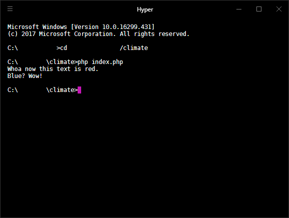Symfony Console and CLImate not outputting correct colors to the terminal · Issue #2597 · vercel ...