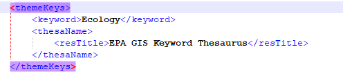 EPA Upgrade/Clean needs to fix incomplete EPA Keywords thesaName Section · Issue #100 · USEPA ...