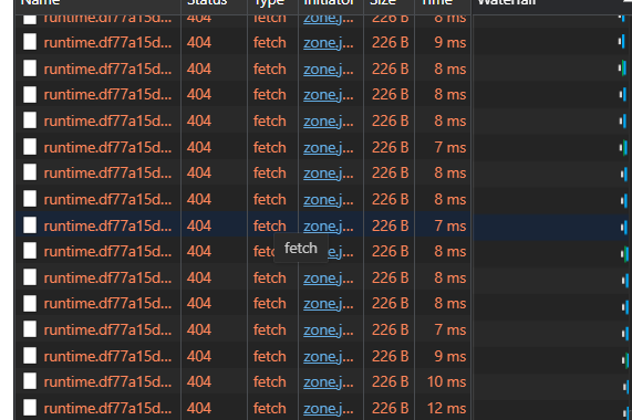 ng serve with hmr hot update causes infinite fetch request calls to runtime.*.json · Issue ...