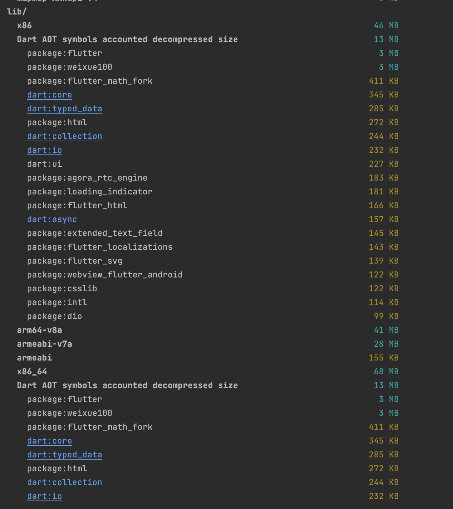 包体积过大 · Issue #1007 · AgoraIO-Extensions/Agora-Flutter-SDK · GitHub