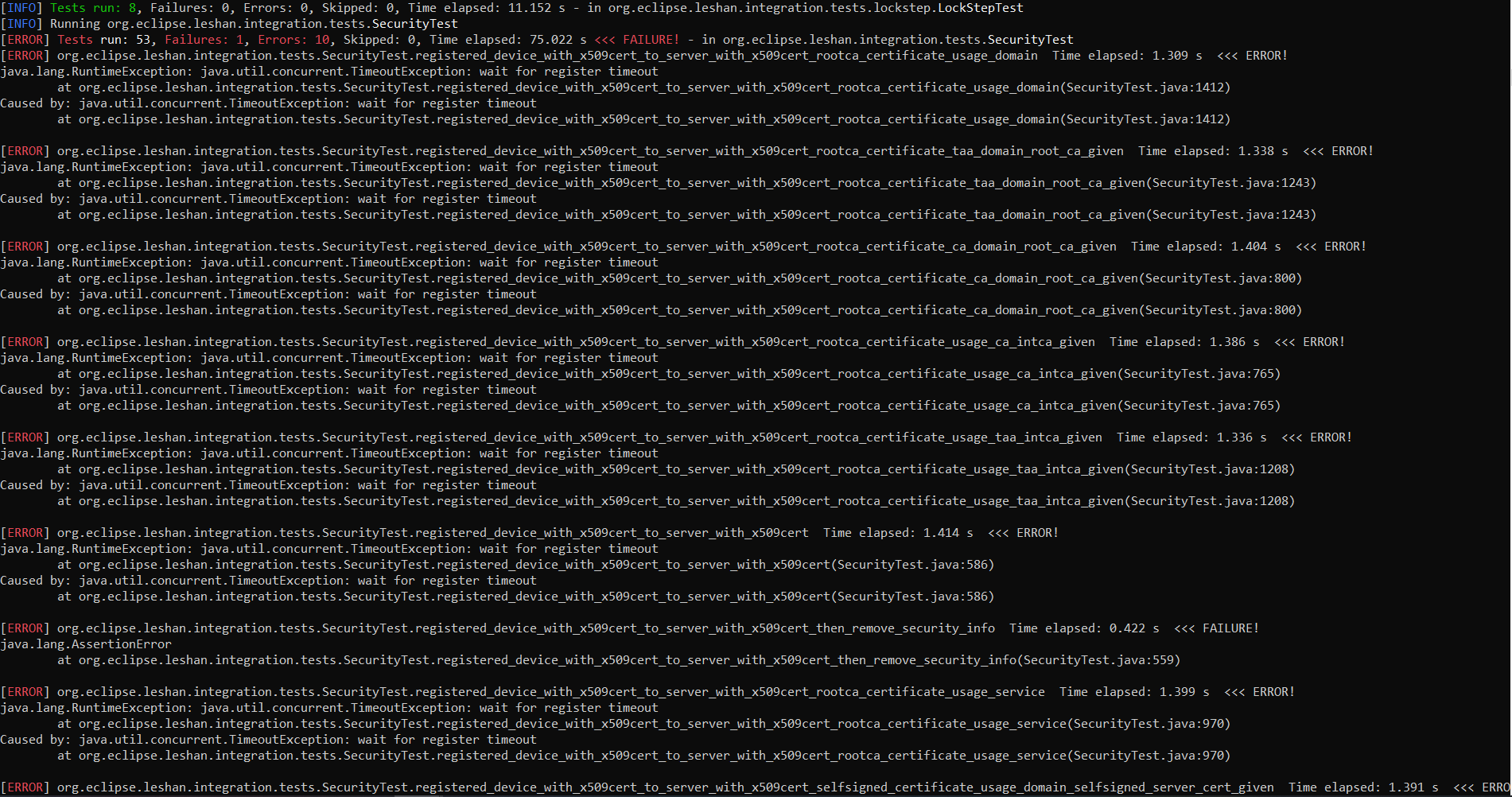 build failure · Issue #952 · eclipse-leshan/leshan · GitHub