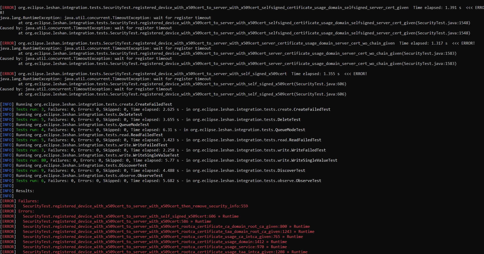 build failure · Issue #952 · eclipse-leshan/leshan · GitHub