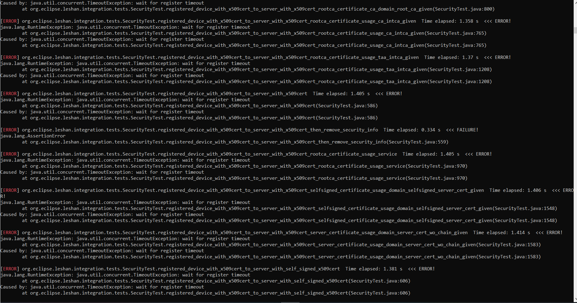build failure · Issue #952 · eclipse-leshan/leshan · GitHub