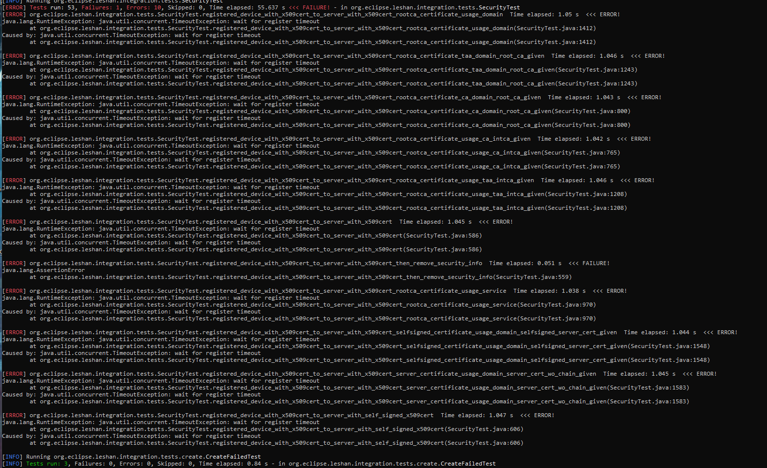build failure · Issue #952 · eclipse-leshan/leshan · GitHub