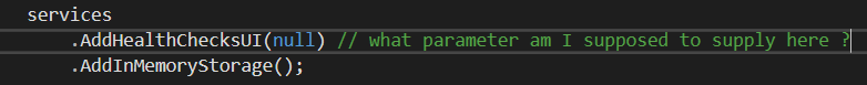 ASP.NET Core 3.1 - Health Check UI is not working. · Issue #540 · Xabaril/AspNetCore.Diagnostics ...