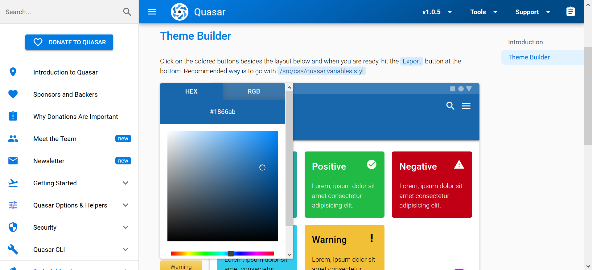 Theme Builder in FF: color selection box unstable on smaller screen · Issue #4710 ...