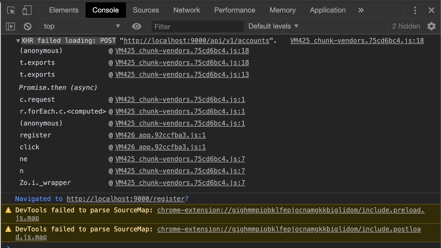 XHR Failed Loading POST Issue 2881 Axios axios GitHub