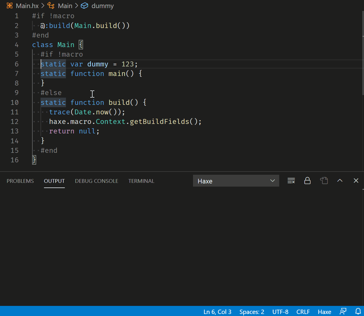 Requesting build fields during field meta completion with only "@" hangs the compiler server ...