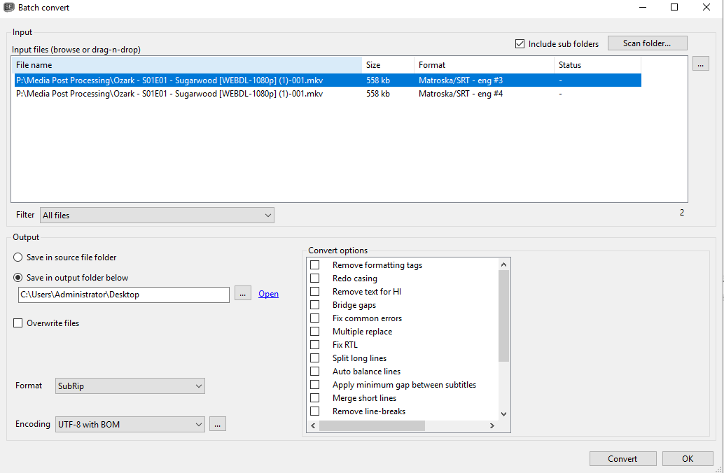 Issue/Feature Request: please add support to extract forced subs only in batch convert · Issue ...