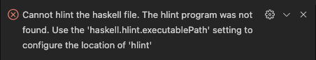 hlint cannot lint haskell file · Issue #38 · hoovercj/vscode-haskell-linter · GitHub