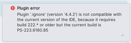 Incompatible with 2022.3 EAP · Issue #784 · JetBrains/idea-gitignore · GitHub