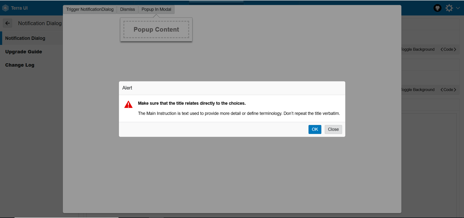 Control goes to application when Notification Dialog is open · Issue #684 · cerner/terra ...