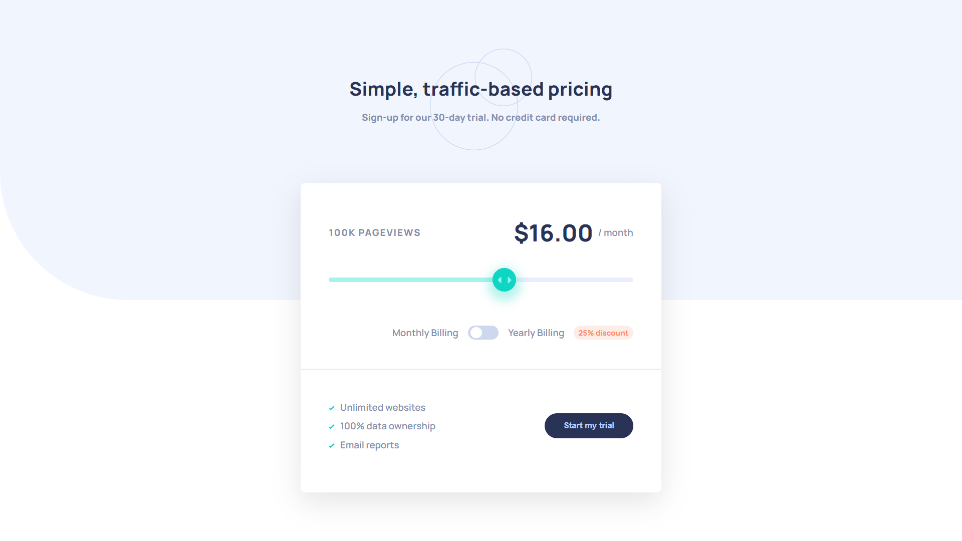 GitHub - LiyanNguyen/interactive-pricing: A Modern Design Webpage with ...