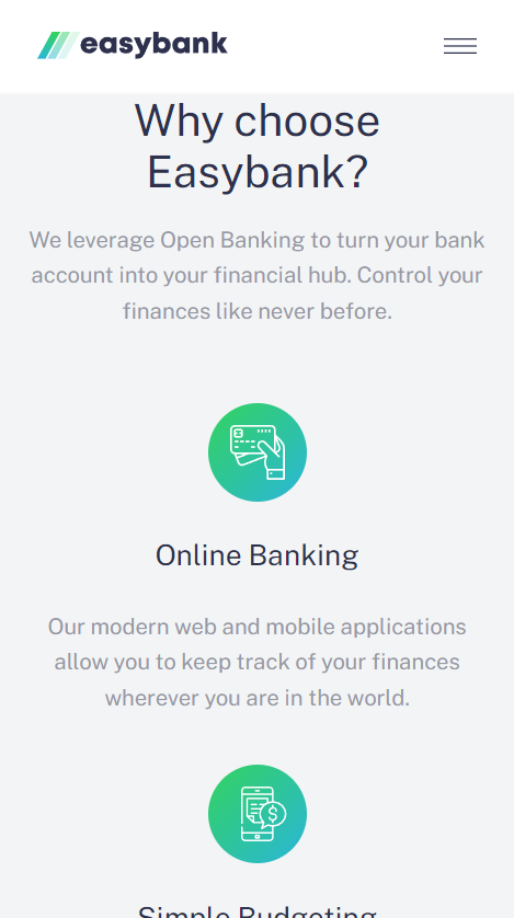 GitHub - LiyanNguyen/Easybank: A Modern Bank Landing Page featuring ...