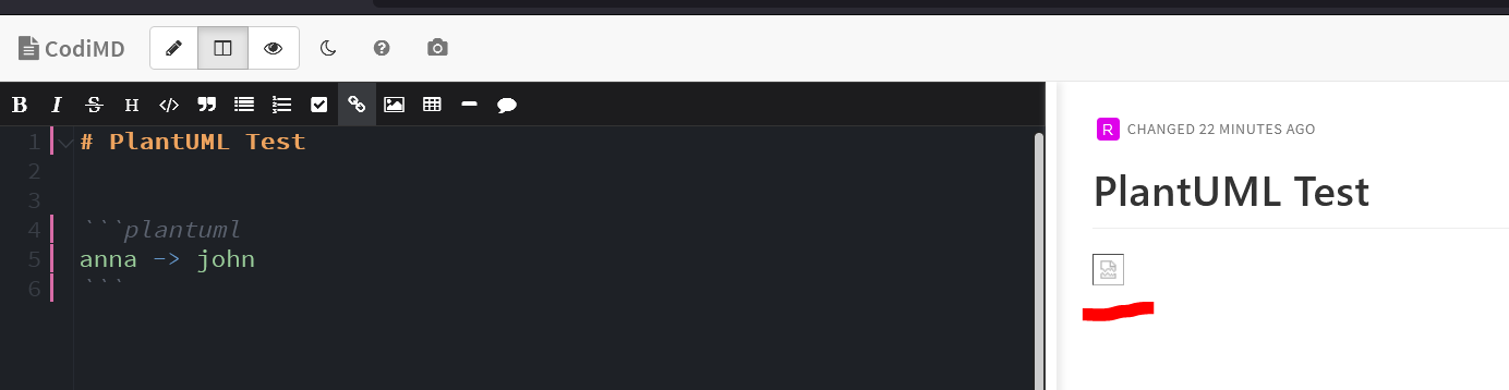 CodiMD 2.3.2 local PlantUML not rendering images · Issue #1692 · hackmdio/codimd · GitHub