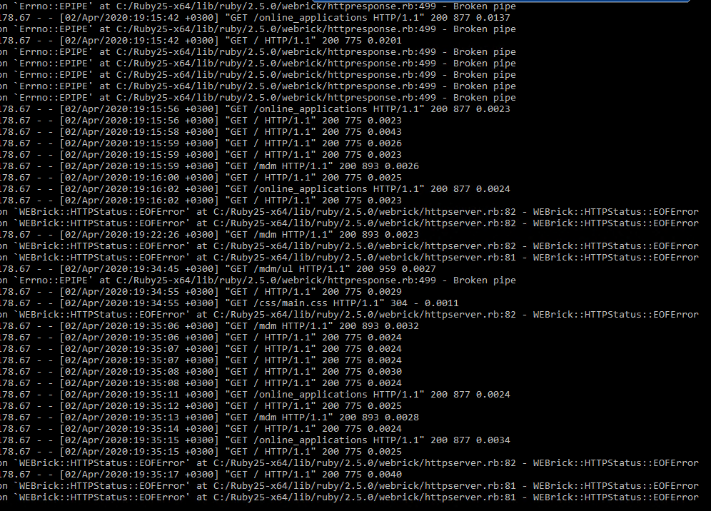 Web-app sometimes hangs during http-request · Issue #1612 · sinatra ...