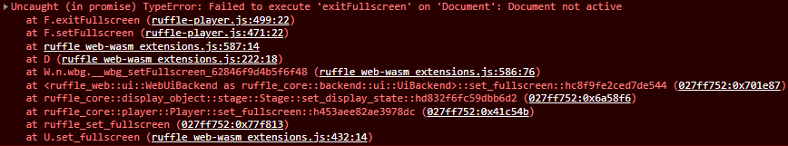 Fullscreen related error in web console when exiting fullscreen with Escape · Issue #9615 ...