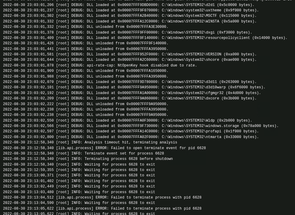 Evaluation runs but doesn't complete. It gets timed-out for xls and doc samples. · Issue #1122 ...