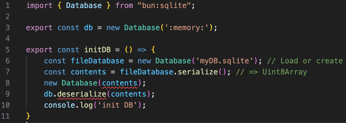 Database type doesn't allow to deserialize · Issue #3712 · oven-sh/bun · GitHub