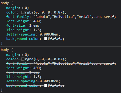 `CssBaseline` styles for `body` are duplicated in the next.js example ...