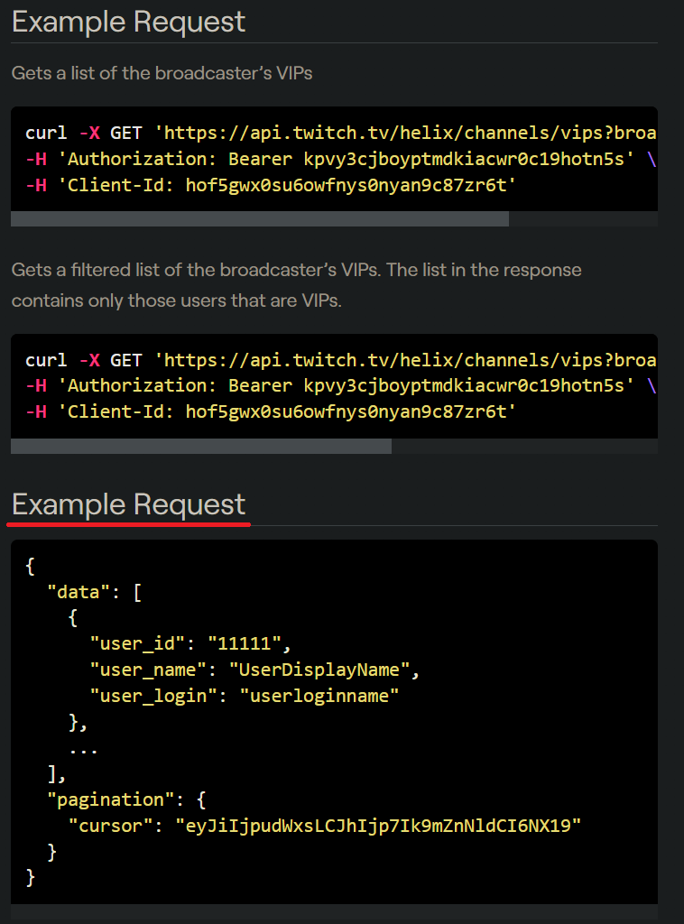 Some minor mistakes and typos in the docs · Issue #695 · twitchdev/issues · GitHub