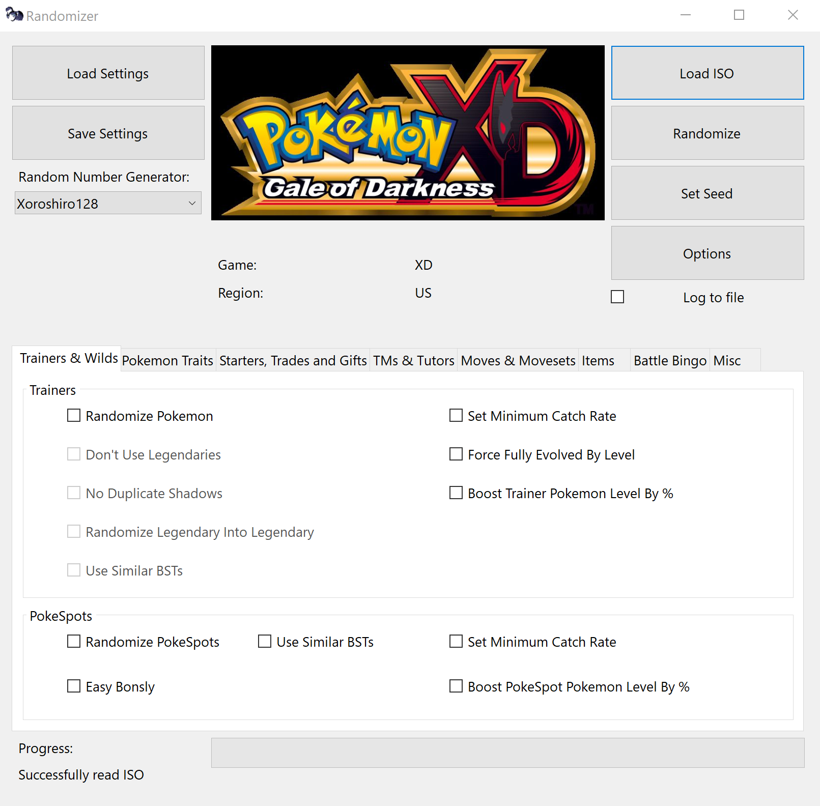 [BUG] Cannot Use Certain Settings Inside the Program · Issue #68 · rotobash/pokemon-ngc-rando ...