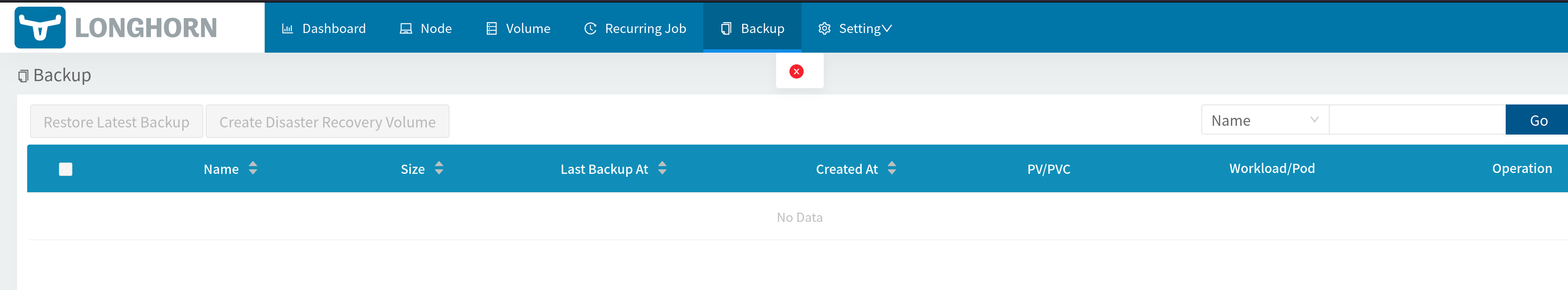 [bug] Blank Error Message Trying To Configure Minio S3 Backup · Issue 5695 · Longhorn Longhorn
