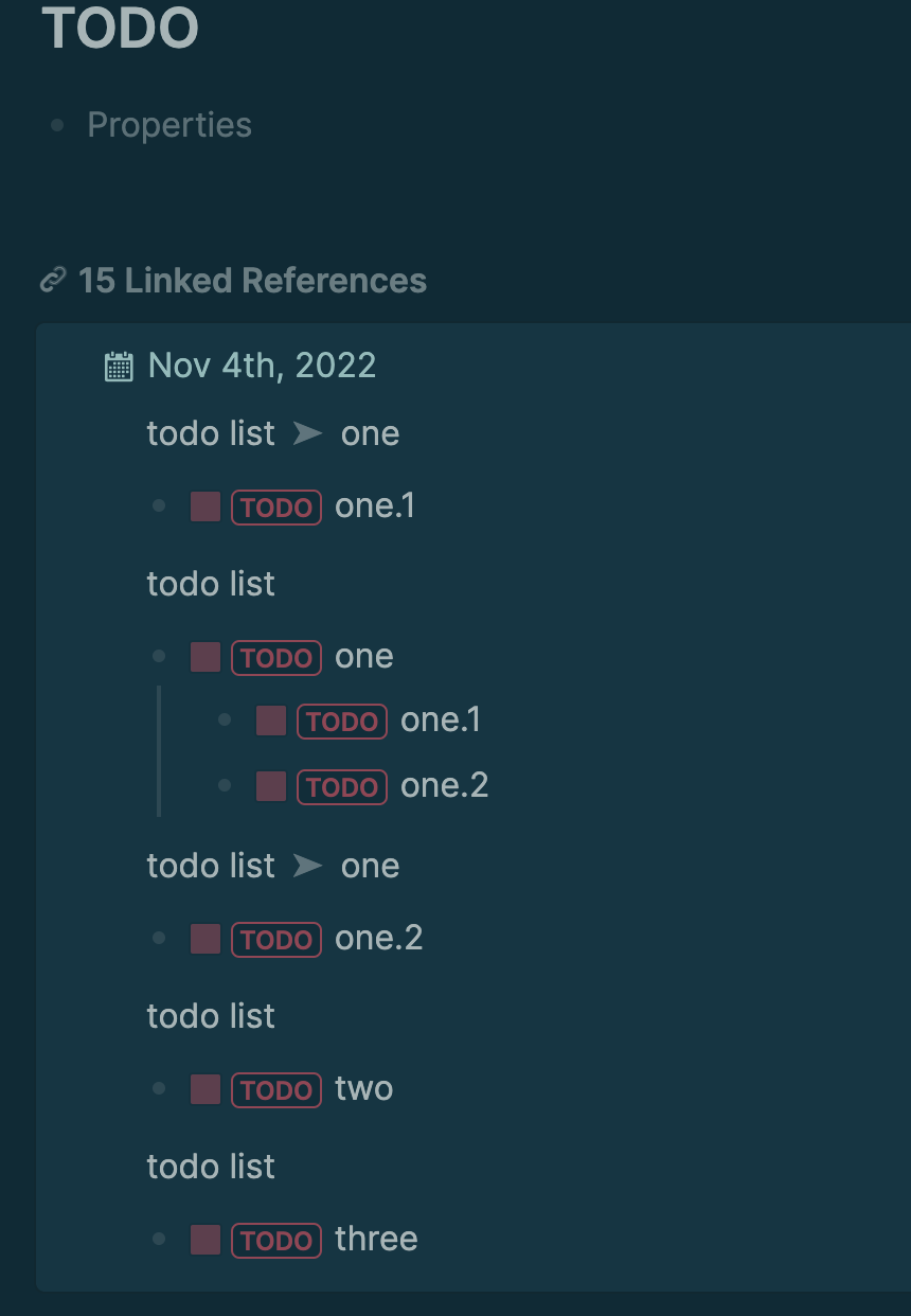 TODO lists (nested or not) are displayed poorly when the information is surfaced · Issue #7216 ...