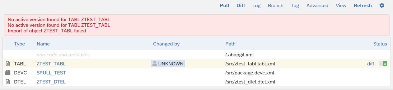 Pulling structure (TABL) with missing dependency · Issue #5294 · abapGit/abapGit · GitHub