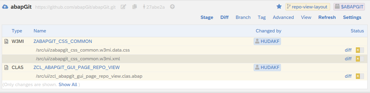 Repo/Stage column order · Issue #3268 · abapGit/abapGit · GitHub