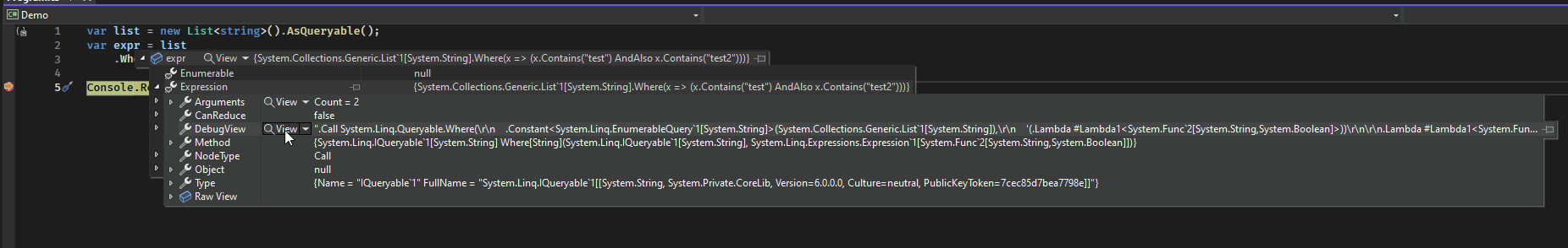 Missing apostrophe in string display of Queryable expression · Issue #80069 · dotnet/runtime ...