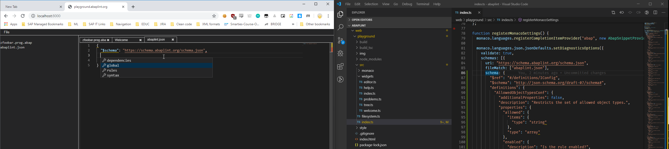 New playground · Issue #524 · abaplint/abaplint · GitHub