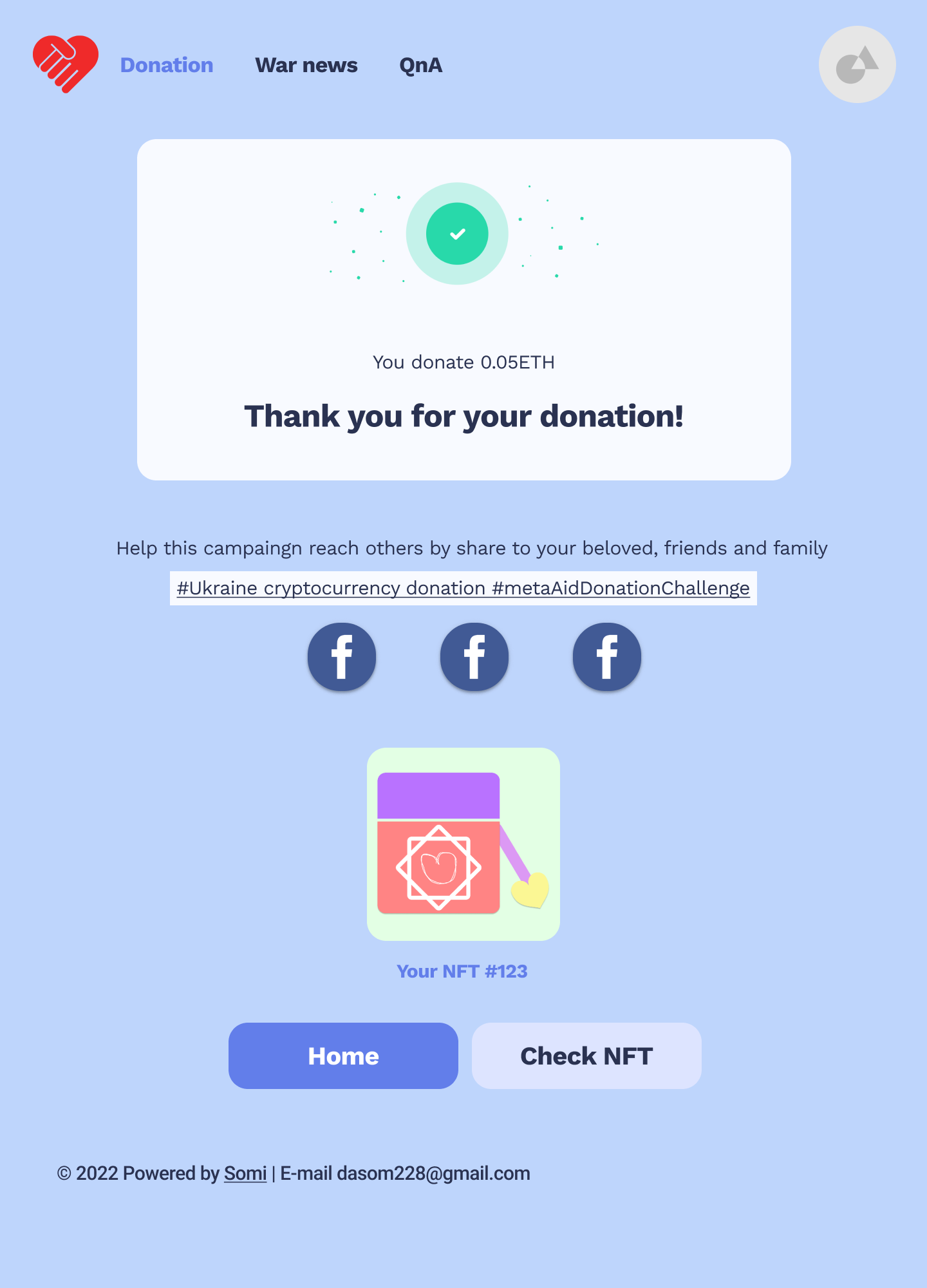 GitHub - dasom222g/metaAid-frontend: Dapp To donate to Ukraine about war